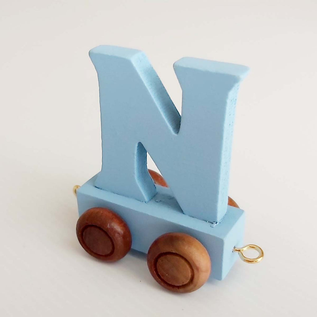 Wooden Coloured Train Letter N – CoolGuPPy